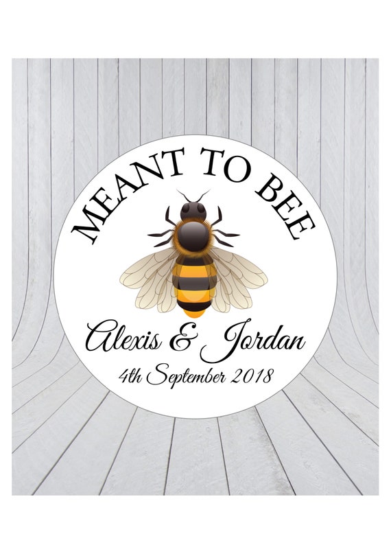 Meant to Bee Labels Meant to Bee Favor Stickers Wedding | Etsy