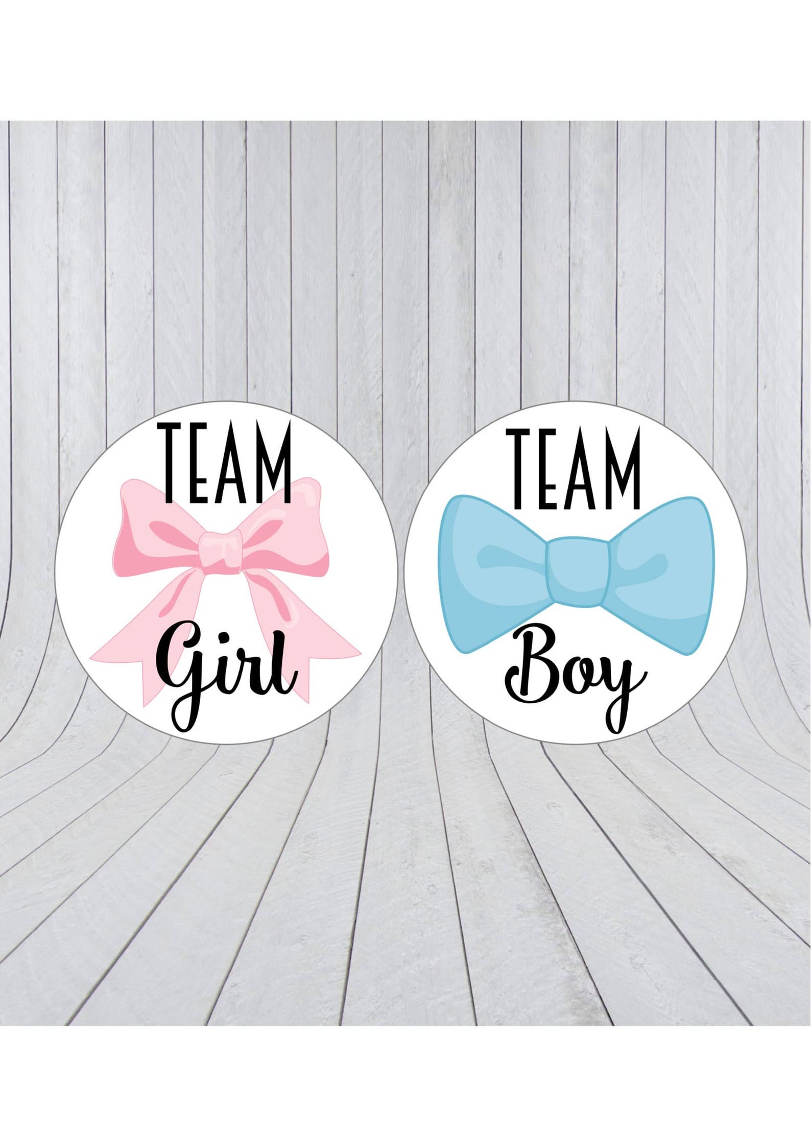 Team Boy Team Girl Stickers Gender Reveal Stickers Team - Etsy UK