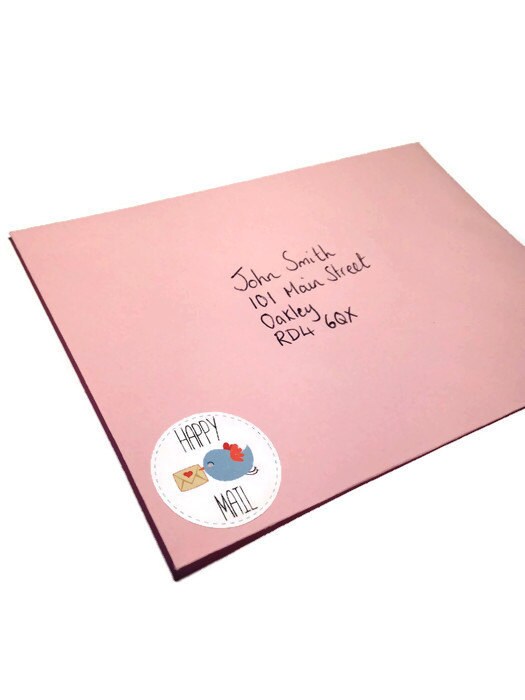 Happy Mail Stickers Mail Stickers Packaging Stickers - Etsy