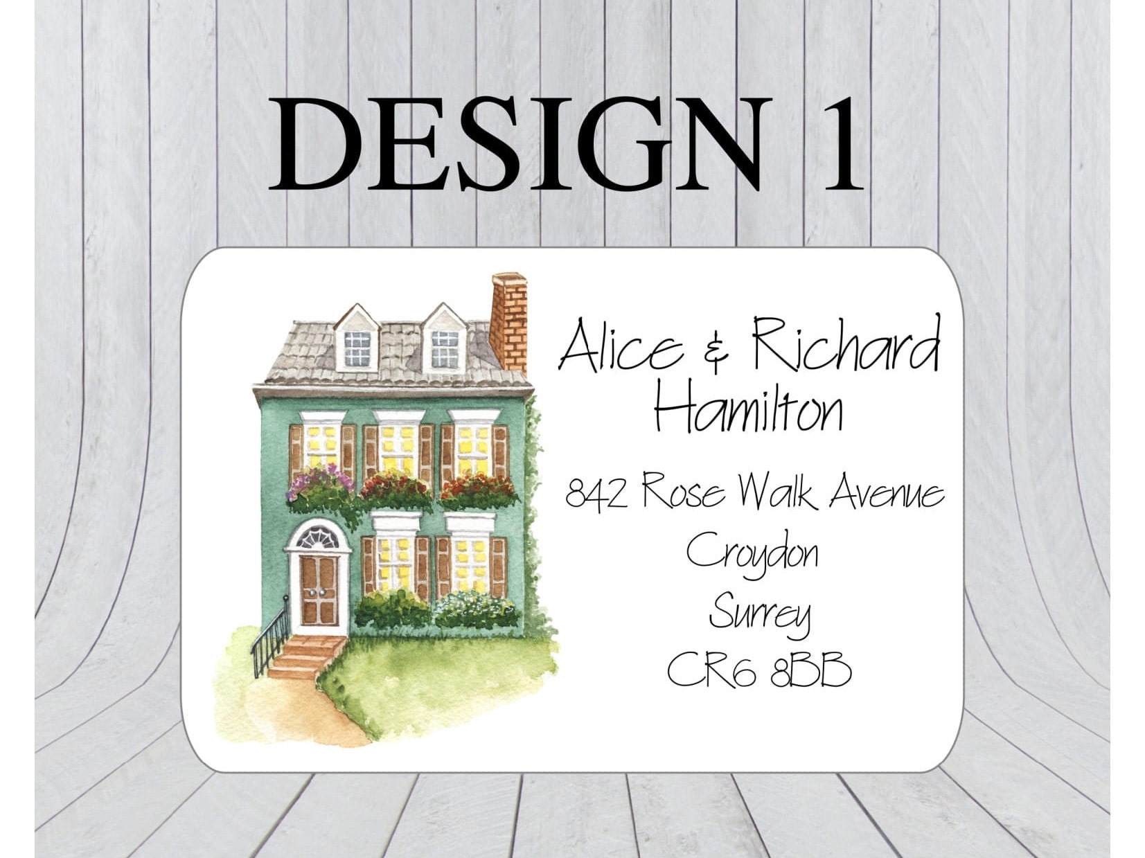 36 X Watercolour Home Return Address Stickers Address Labels - Etsy