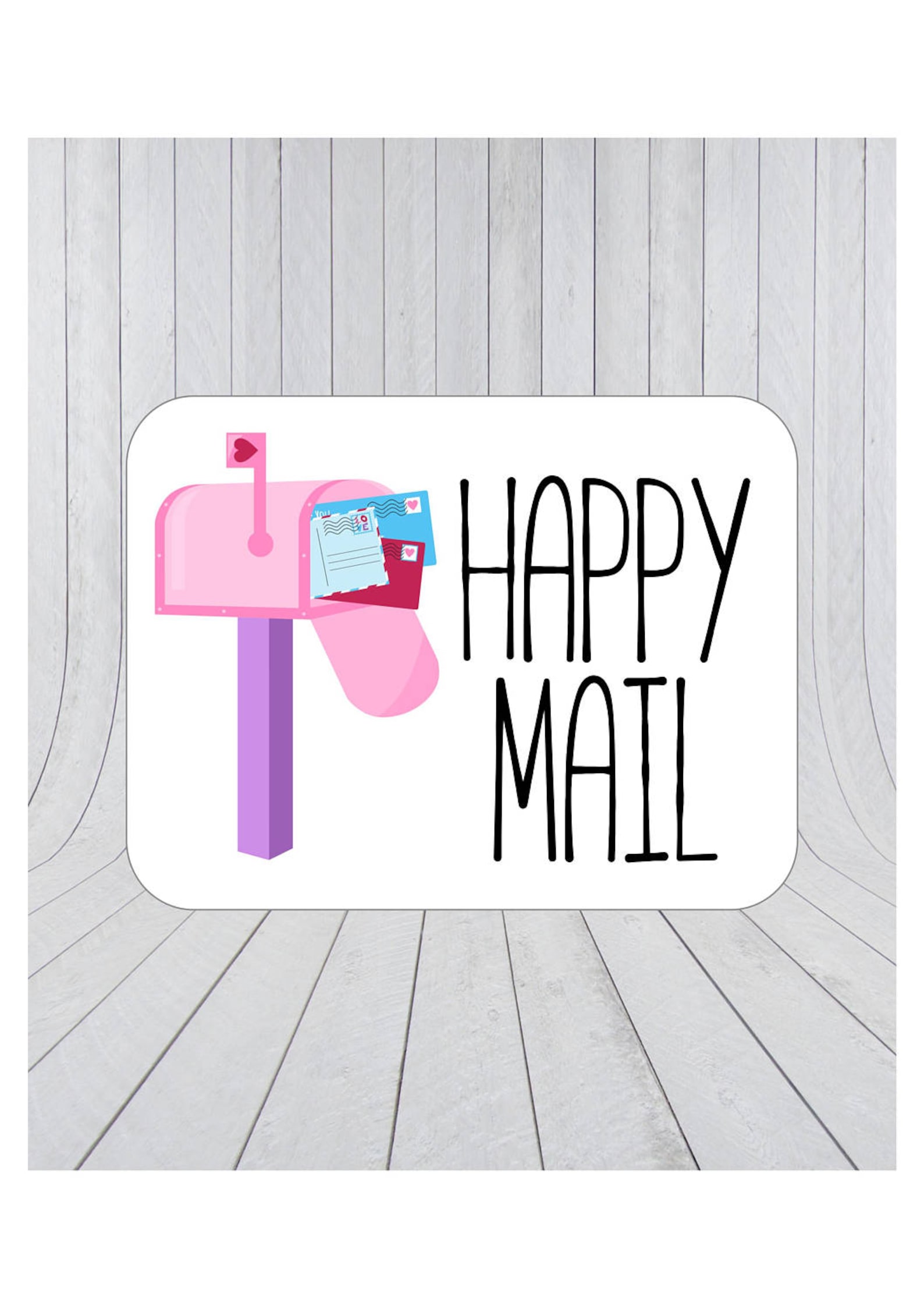 Correo feliz pegatinas, pegatinas de correo, adhesivos de embalaje ...