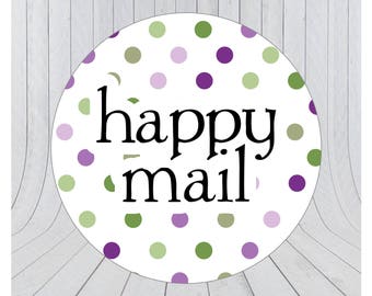 Happy Mail Stickers Mail Stickers Packaging Stickers - Etsy