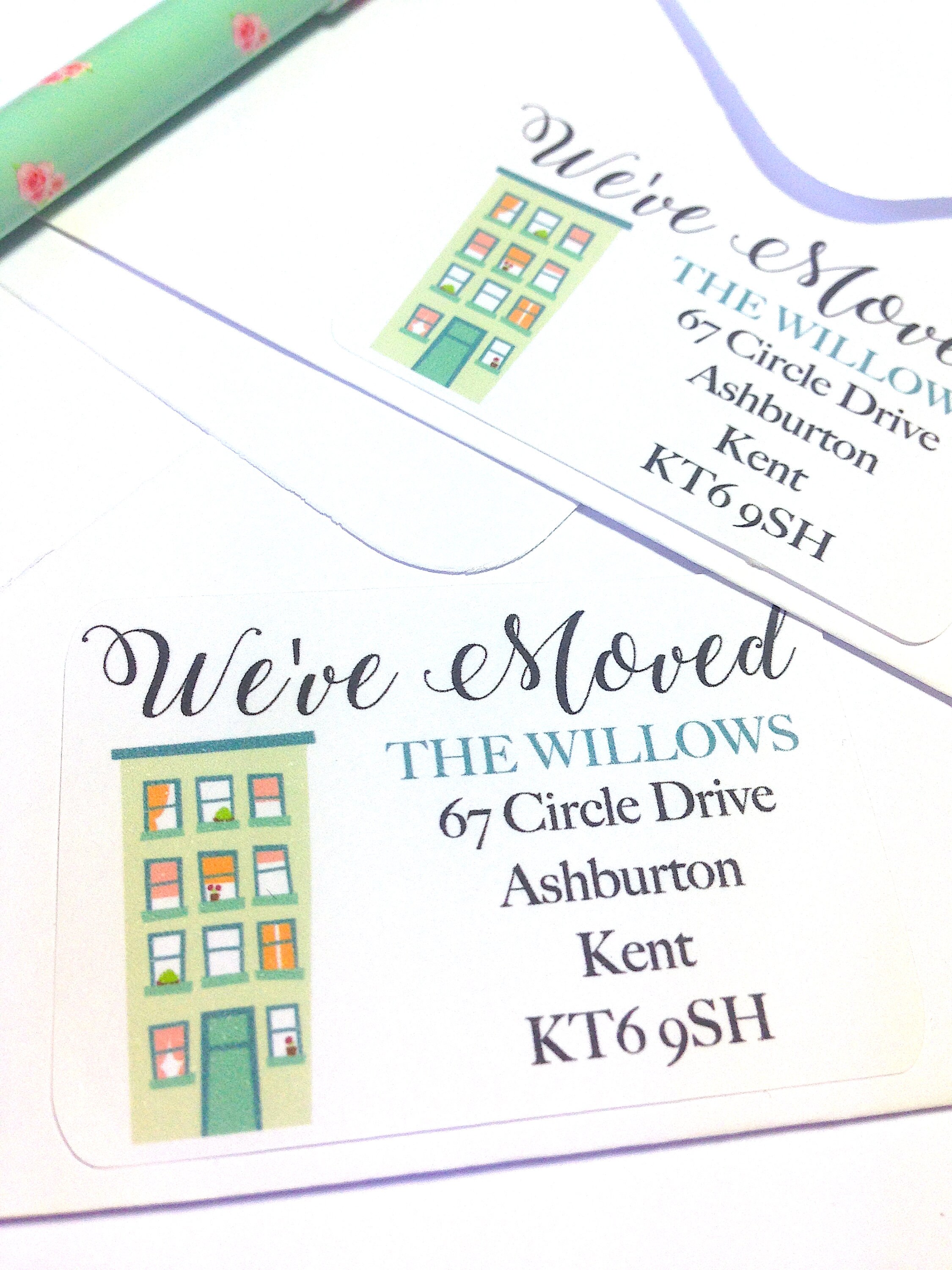36 X We've Moved Return Address Labels Moving | Etsy
