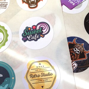Logo Stickers, Custom Design Stickers, Personalised Labels, Custom ...