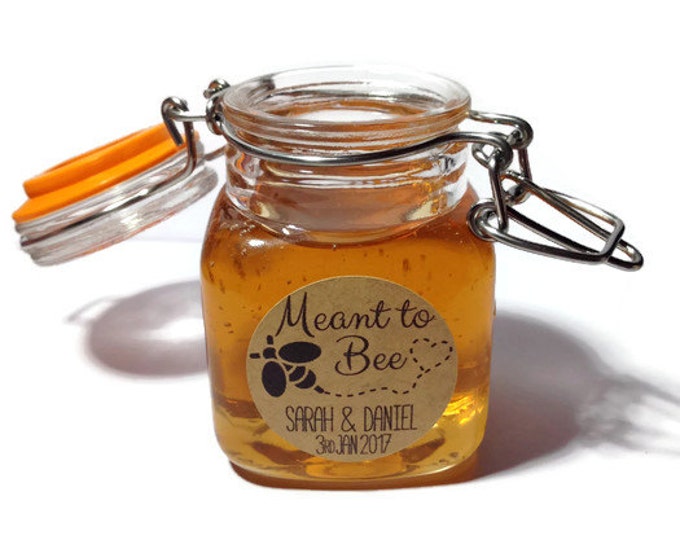 Meant to Bee Labels, Meant to Bee Favor Stickers, Wedding Labels, Honey ...