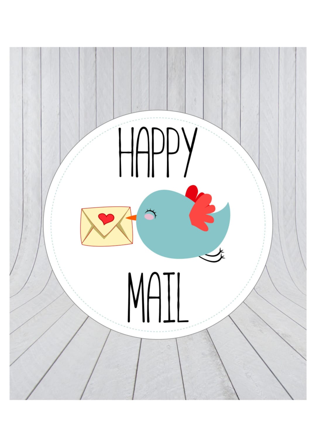 Happy Mail Stickers, Mail Stickers, Packaging Stickers, Delivery ...