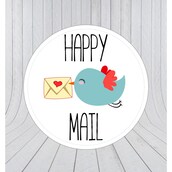 Happy Mail Stickers Mail Stickers Packaging Stickers - Etsy