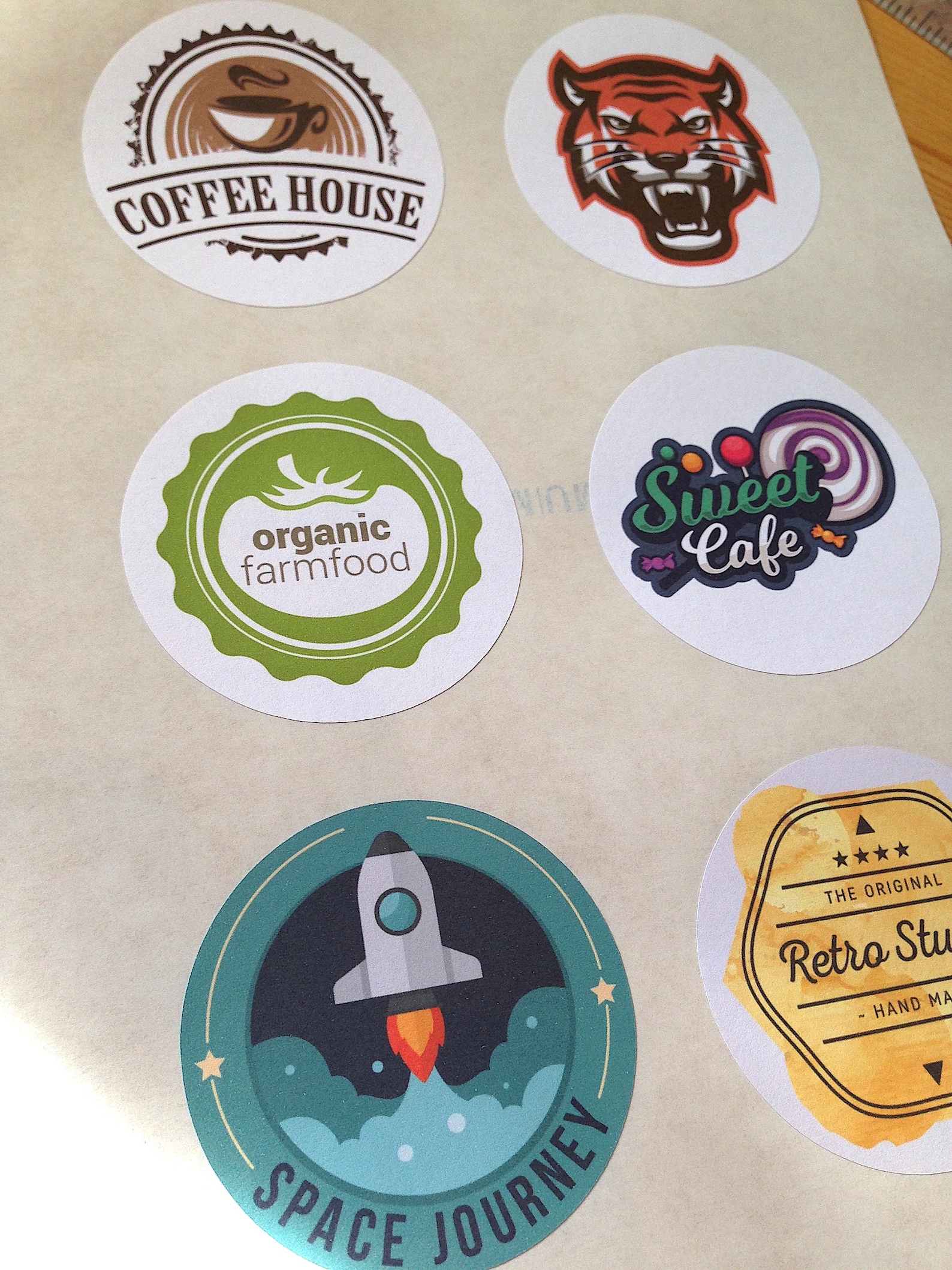 Logo Stickers, Custom Design Stickers, Personalised Labels, Custom ...