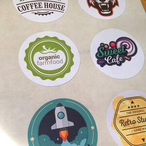 Logo Stickers, Custom Design Stickers, Personalised Labels, Custom ...