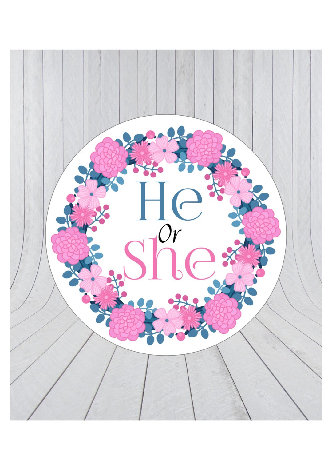 24 X Gender Reveal Invitation Stickers, Gender Reveal Party, Baby ...