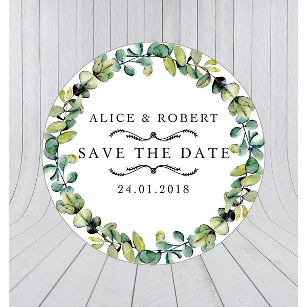 Save the Date Label - Etsy