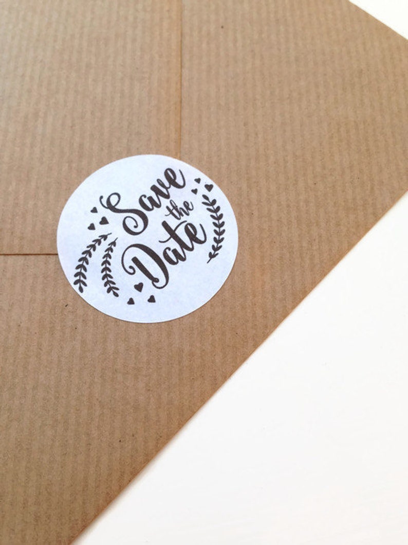 24 X Save the Date Stickers Engagement Stickers Save the - Etsy