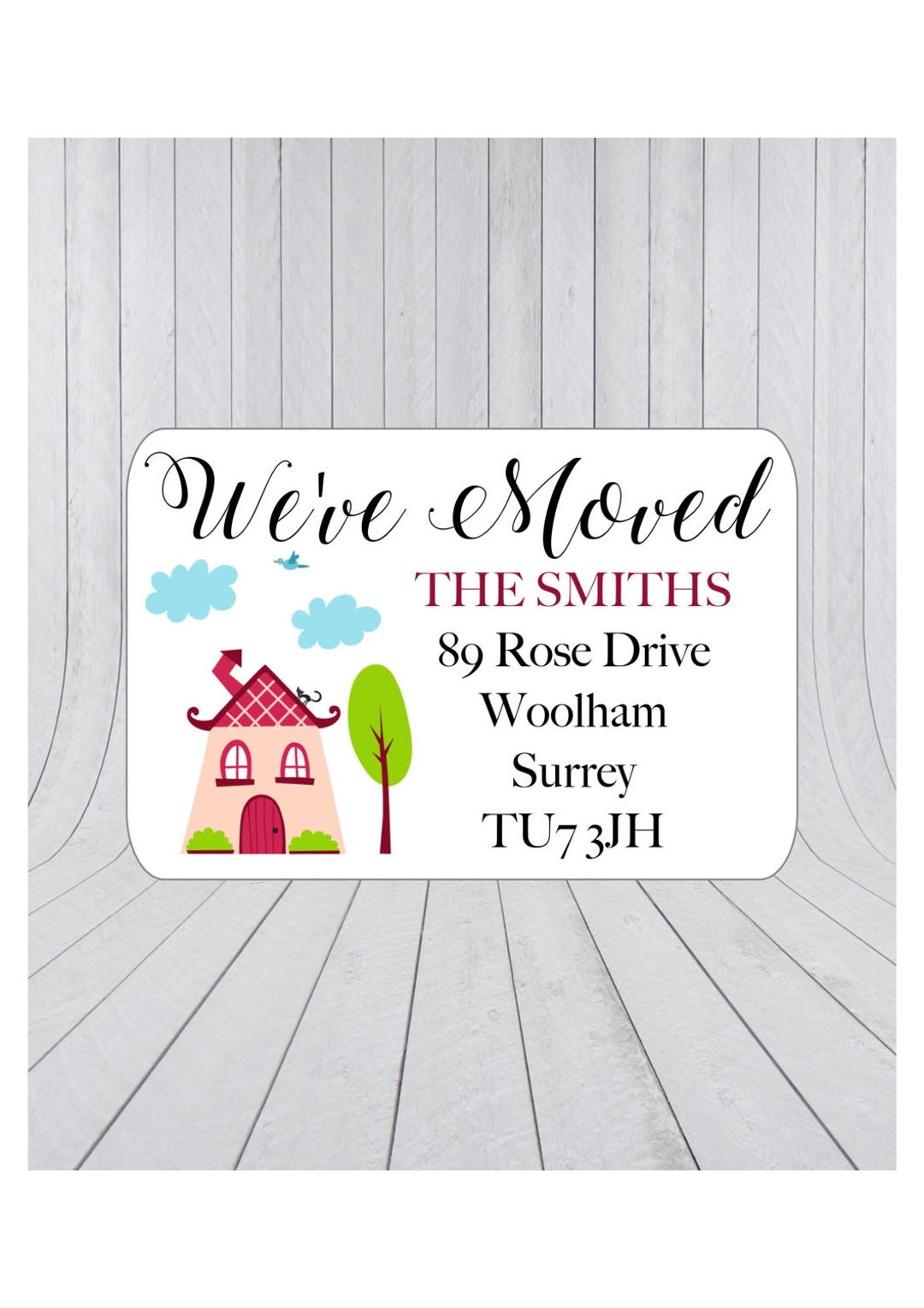 36 X We've Moved Return Address Labels, Moving Announcement Stickers ...