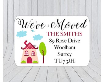We Moved Stickers | Etsy