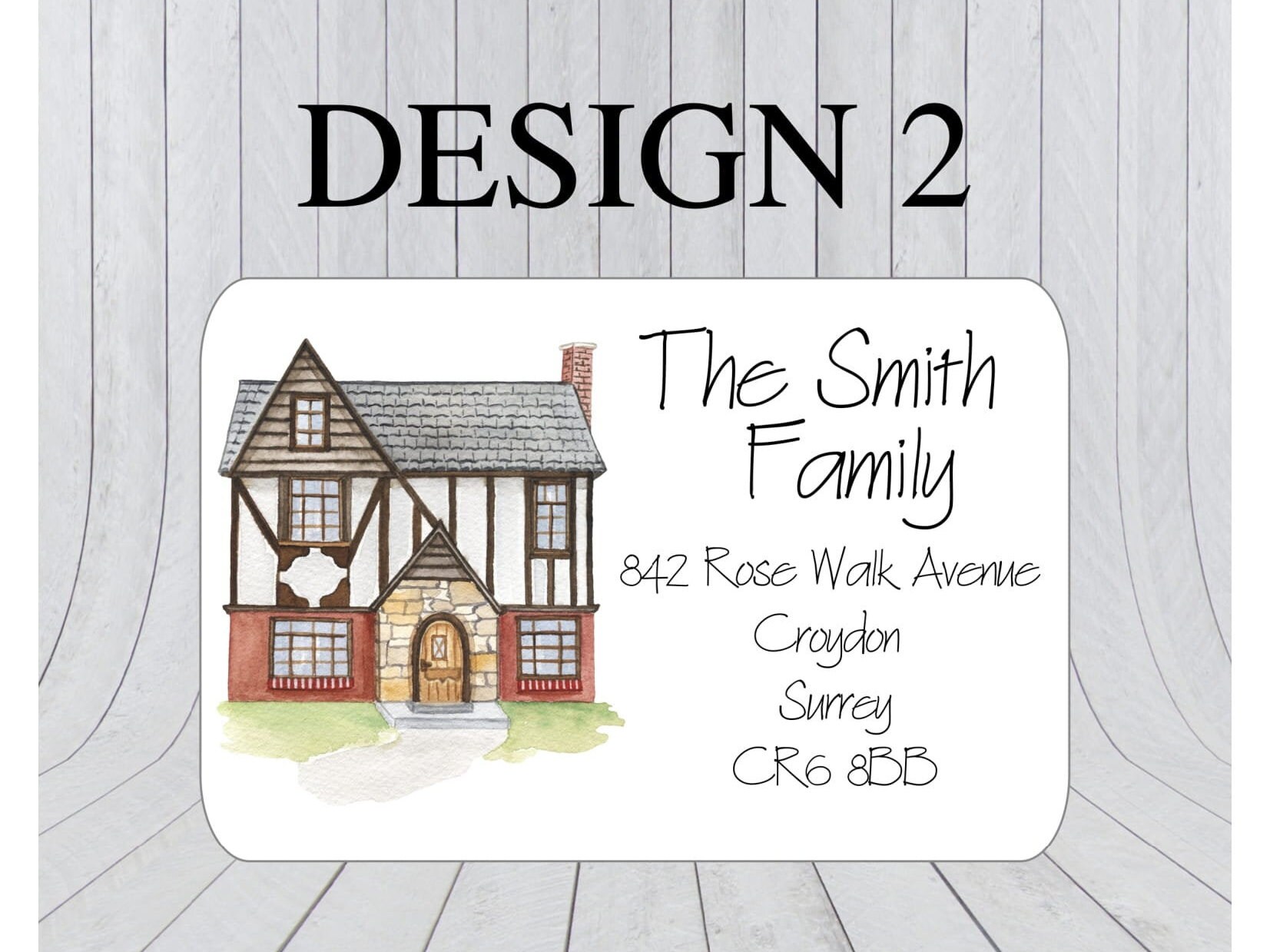 36 X Watercolour Home Return Address Stickers Address Labels - Etsy