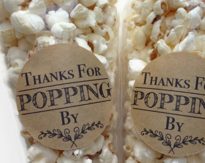 12 X Thanks for Popping by Stickers Thanks for Popping by | Etsy