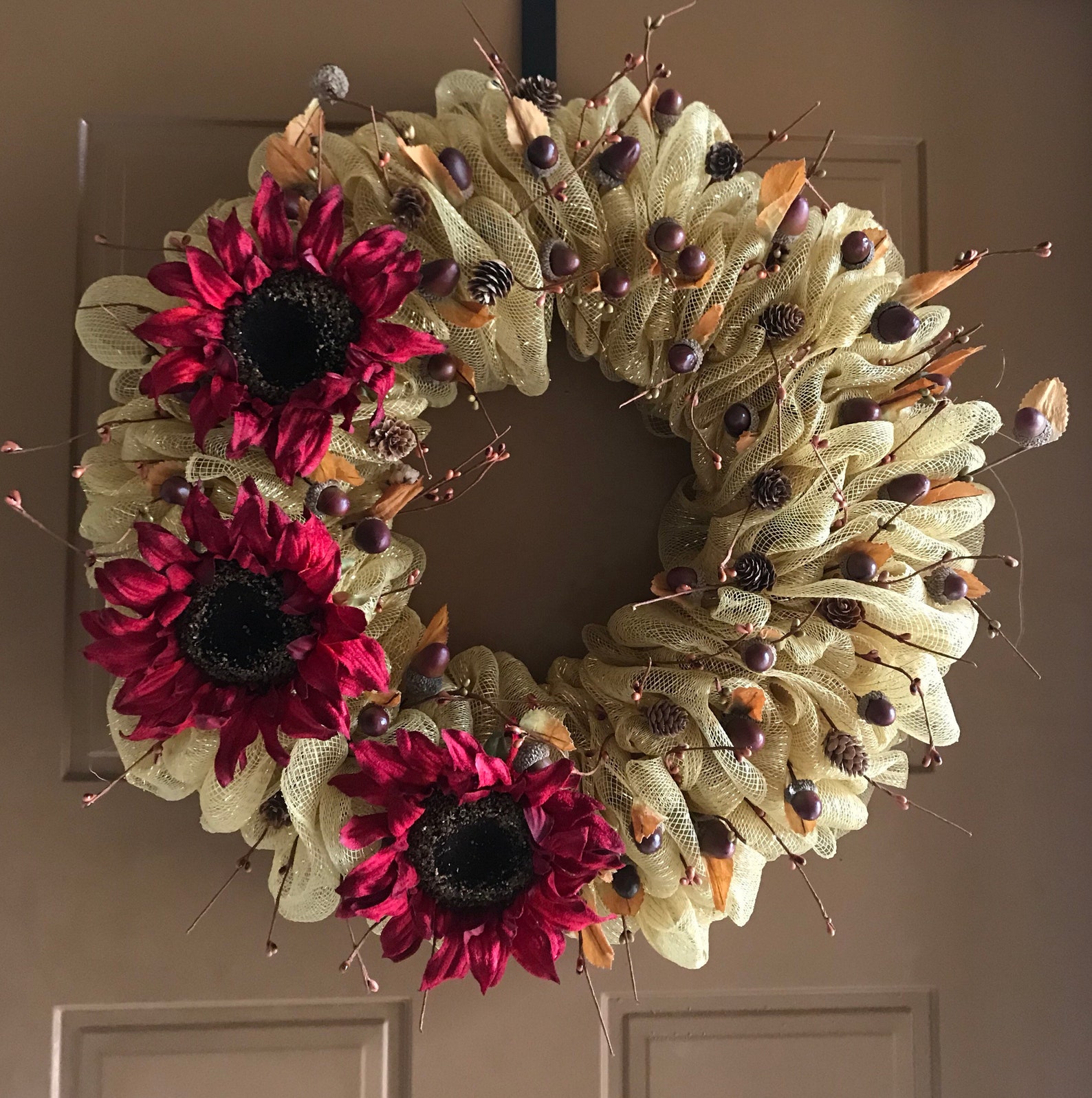 Autumn Acorn Wreath - Etsy
