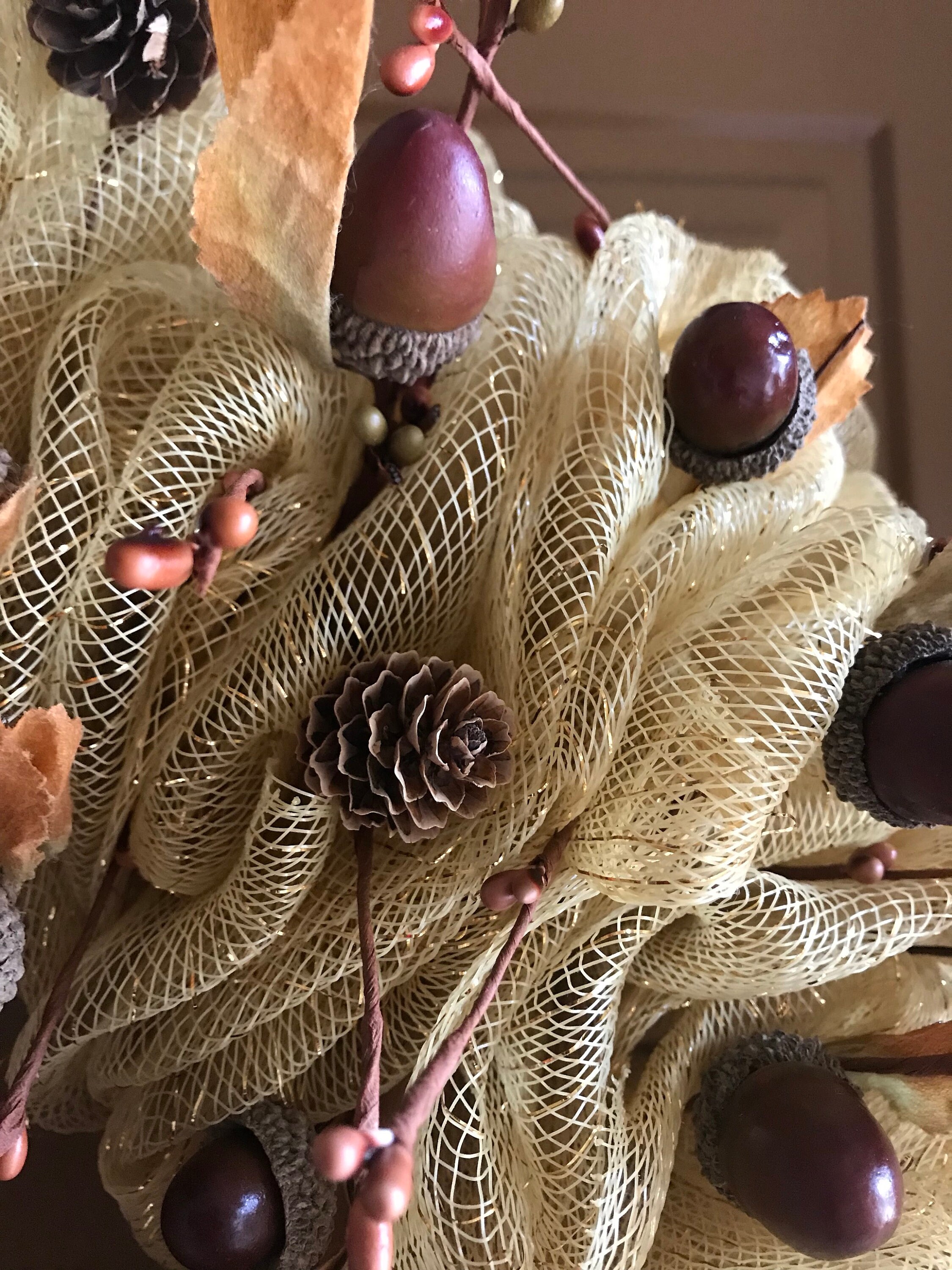 Autumn Acorn Wreath - Etsy