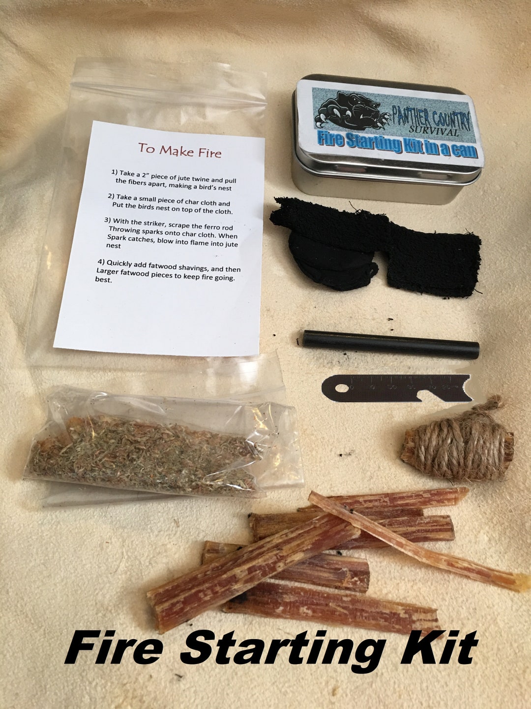 Fire Starting Kit - Etsy