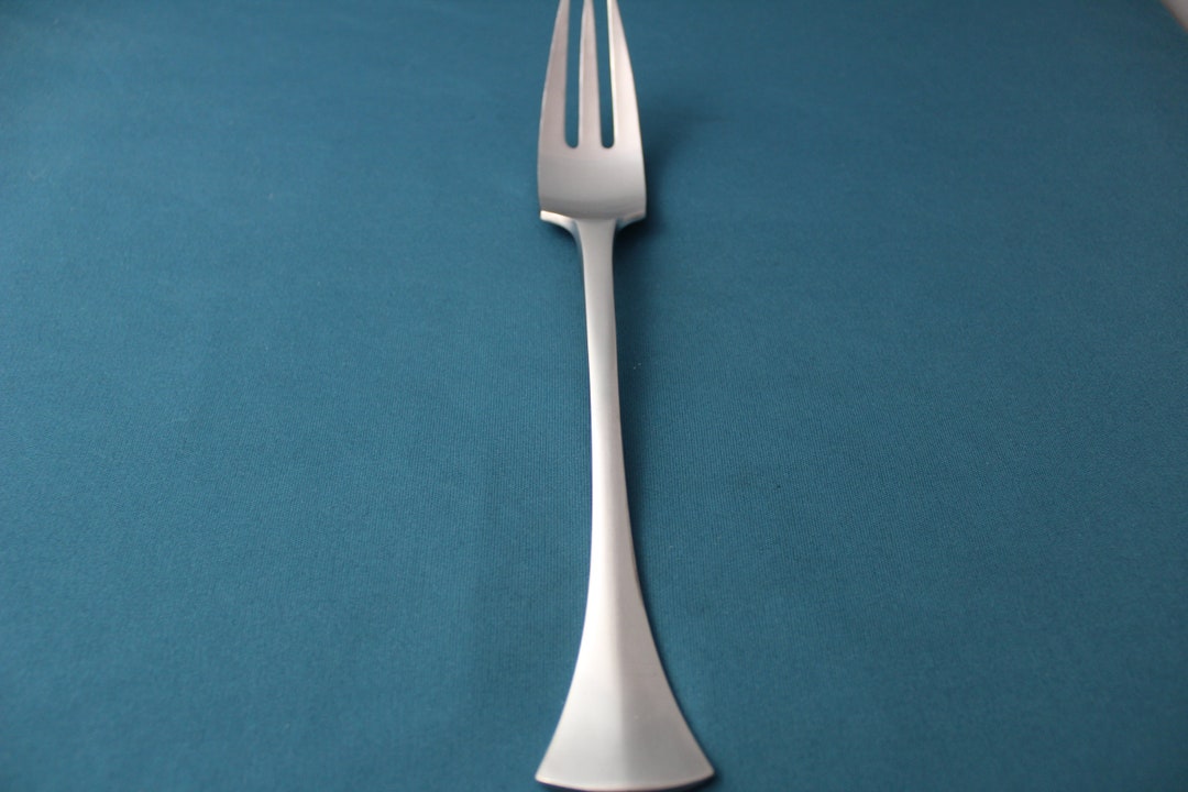 Meat Serving Fork Dansk THISTLE Satin Stainless France 10" - Etsy
