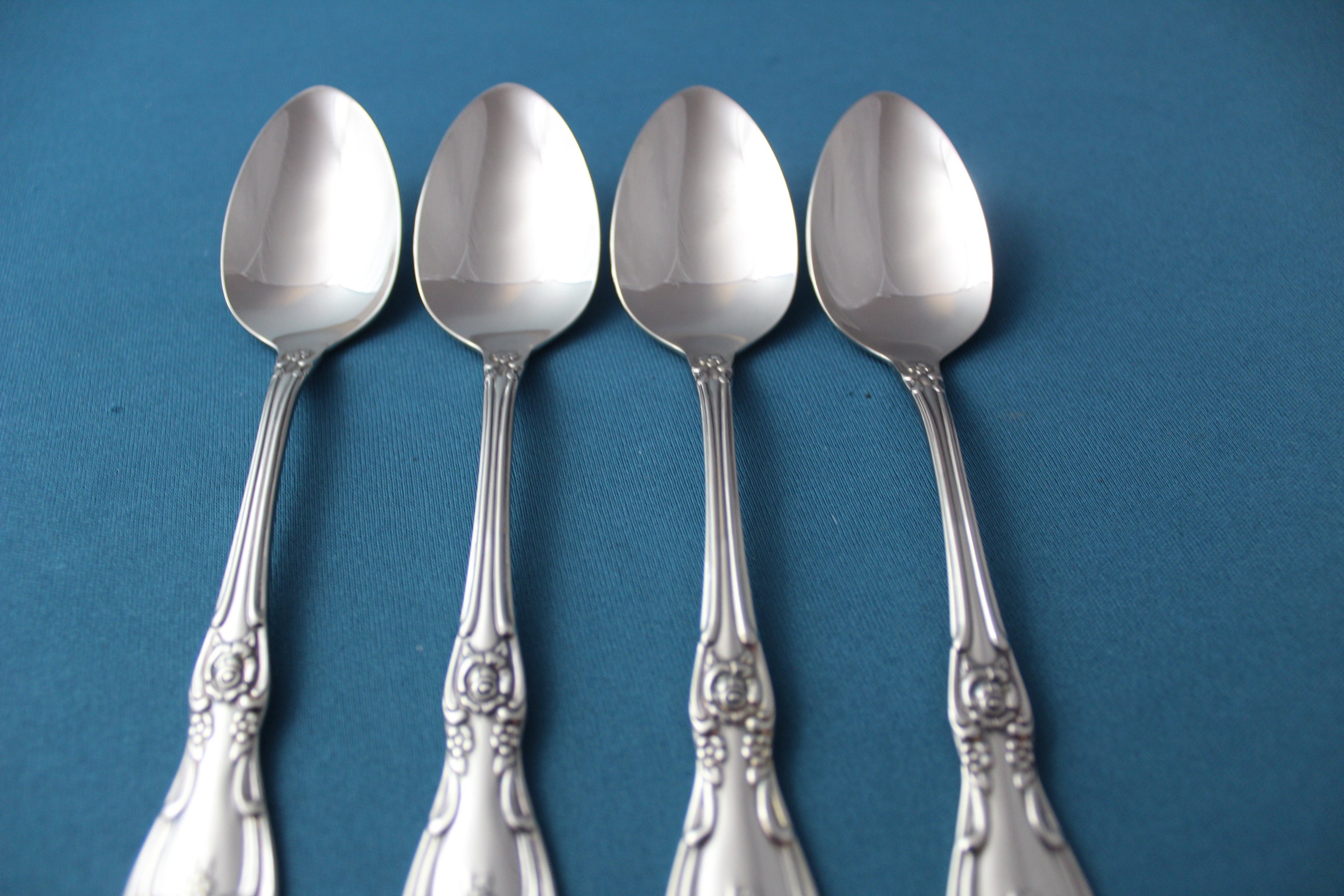 4 Teaspoons Oneida WM A Rogers Premier PRESIDENT Stainless NEW 6" - Etsy