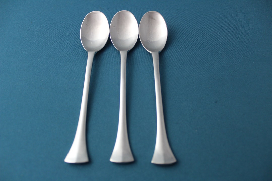 3 Teaspoons Dansk THISTLE Satin Stainless France 6 3/8 - Etsy