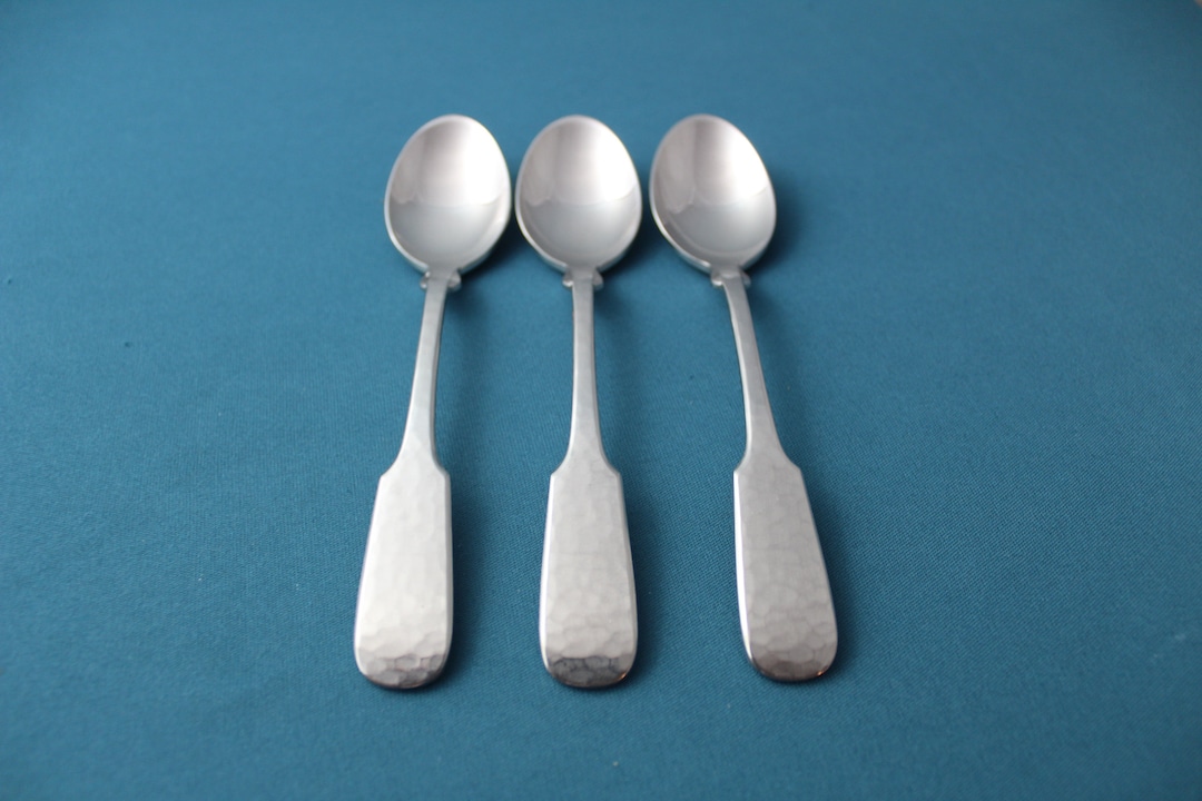 3 Teaspoons Towle HAMMERSMITH Satin 18/8 Stainless Germany 6 1/4" - Etsy