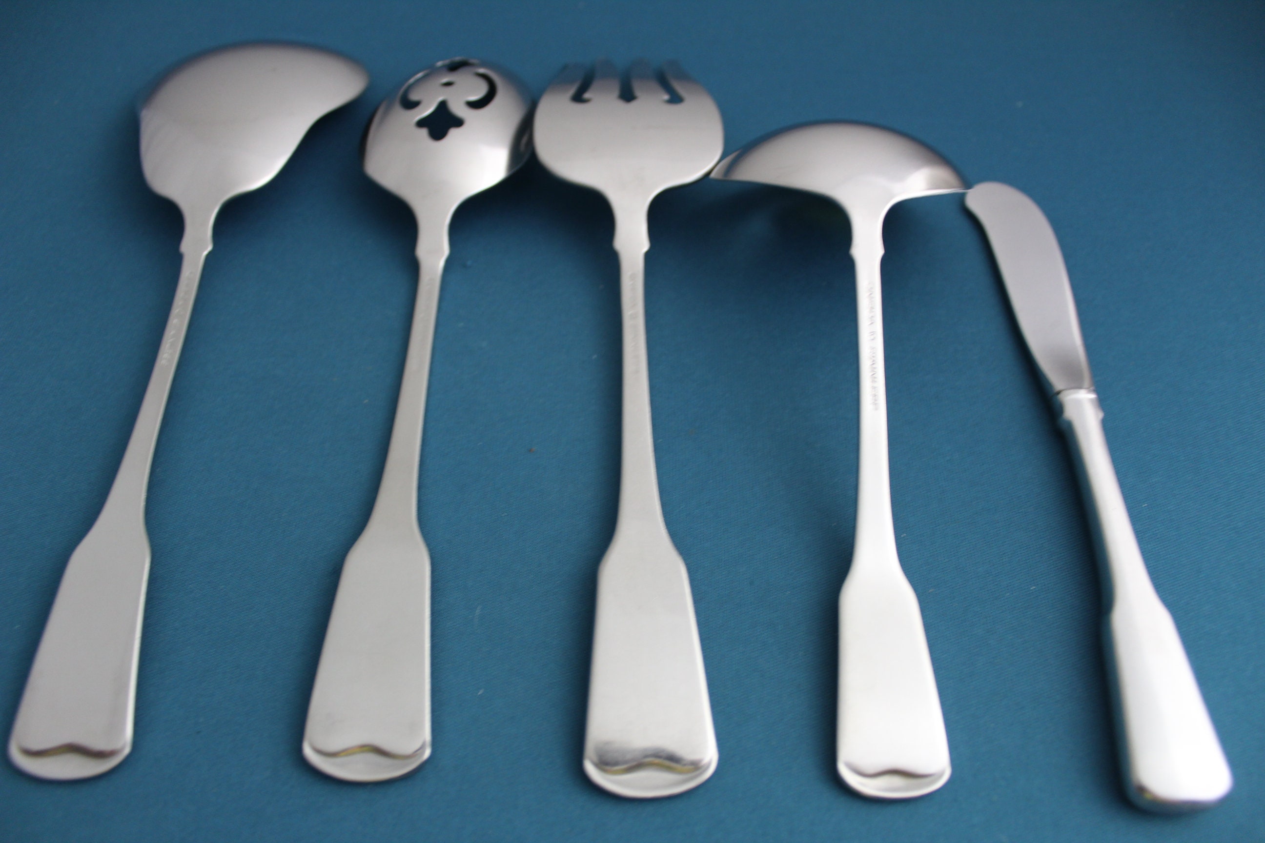 5pc Serving Pierced Fork Ladle Butter Casserole Oneida - Etsy