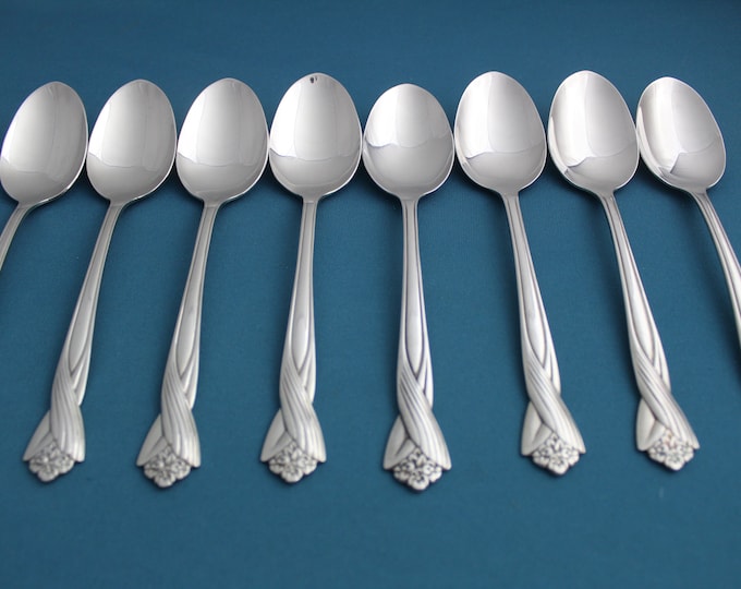 8 Oval Place Soup Spoons Oneida KATRINA Stainless 6 7/8" - Etsy