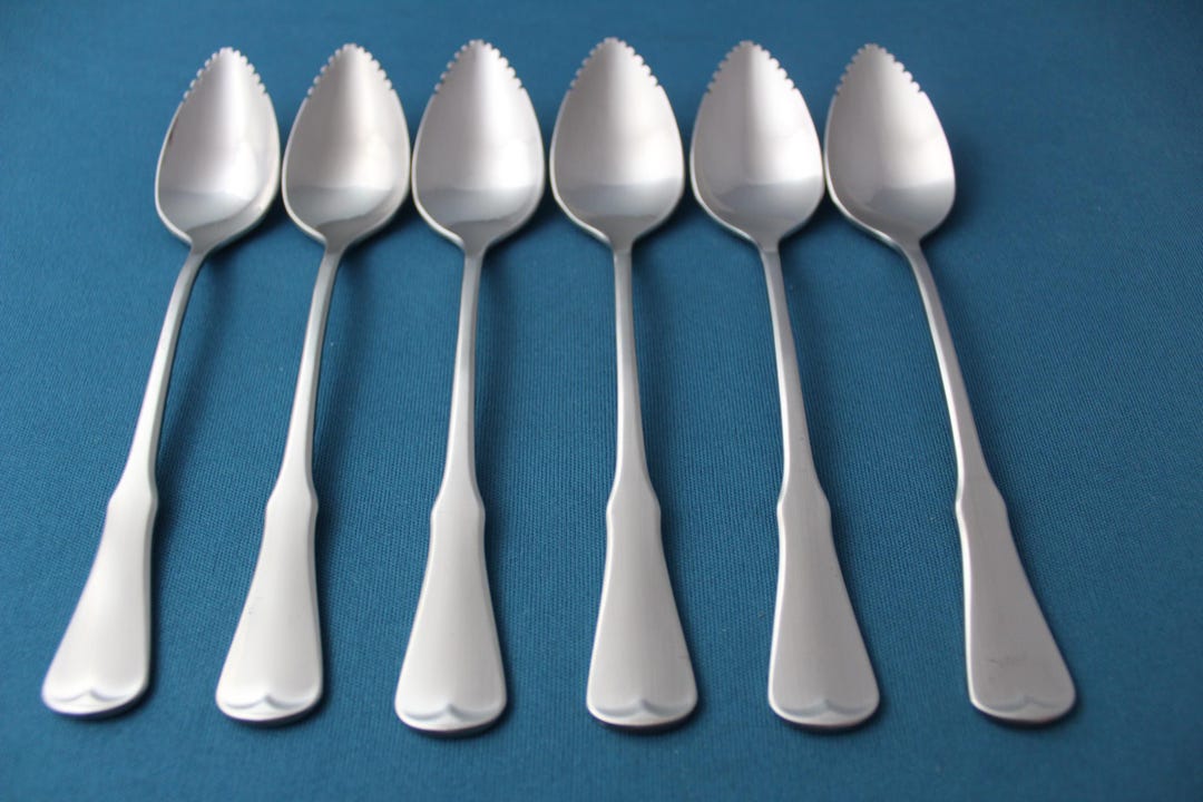 6 Fruit Orange Grapefruit Spoons PATRICK HENRY Oneida Community ...