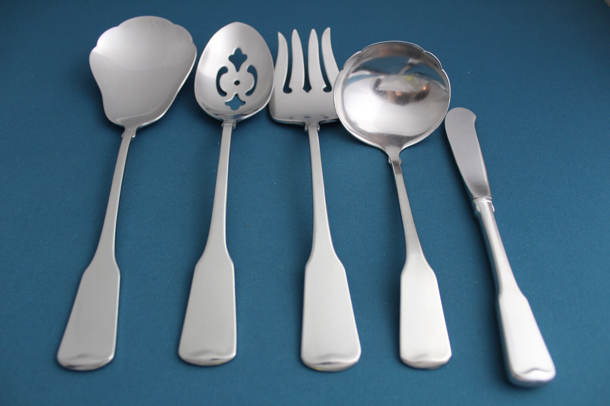 5pc Serving Pierced Fork Ladle Butter Casserole Oneida - Etsy