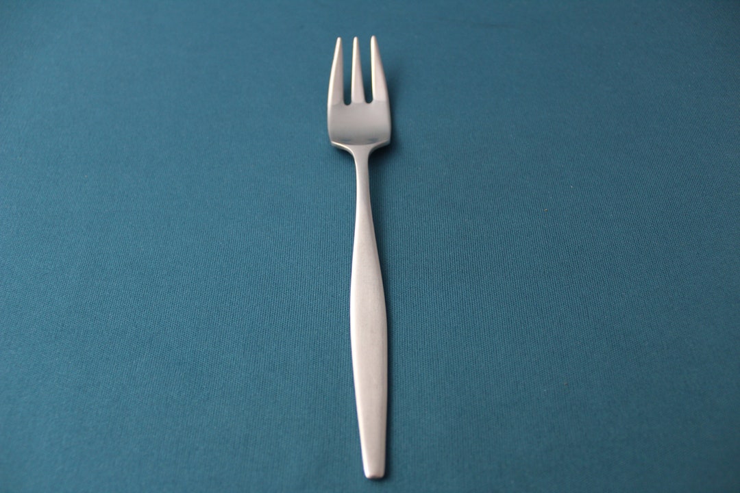 1 Salad Fork Norstaal AZTEC Satin Modern 18/8 Stainless Norway 6 3/8 ...