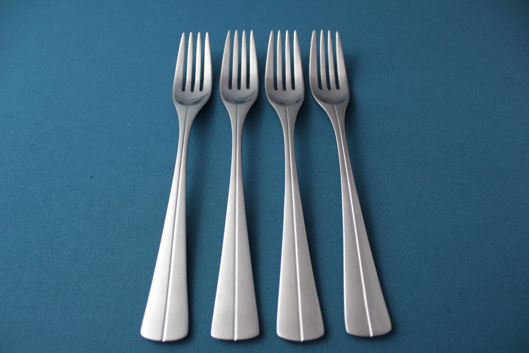 4 Salad Forks Dansk AXIS Stainless Japan 7 1/8" - Etsy