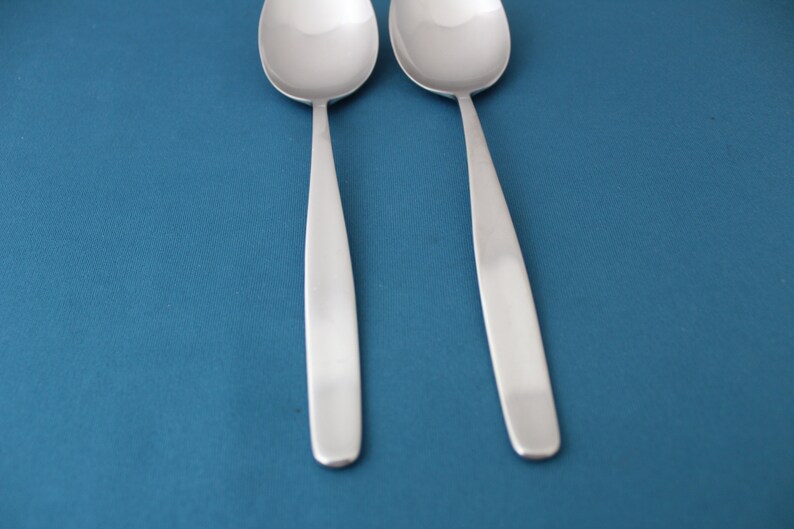 2 Tablespoon Serving Spoons BAVARIA UNF1039 Satin 18/8 Stainless ...