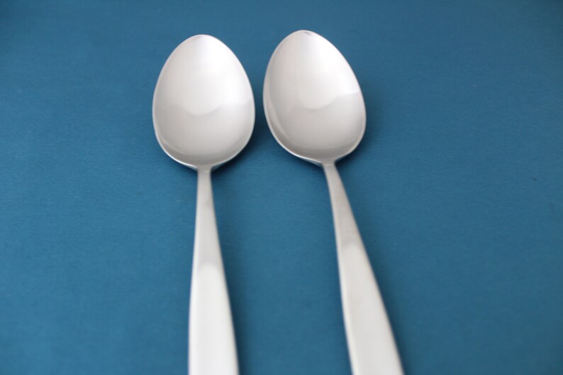2 Tablespoon Serving Spoons BAVARIA UNF1039 Satin 18/8 Stainless ...