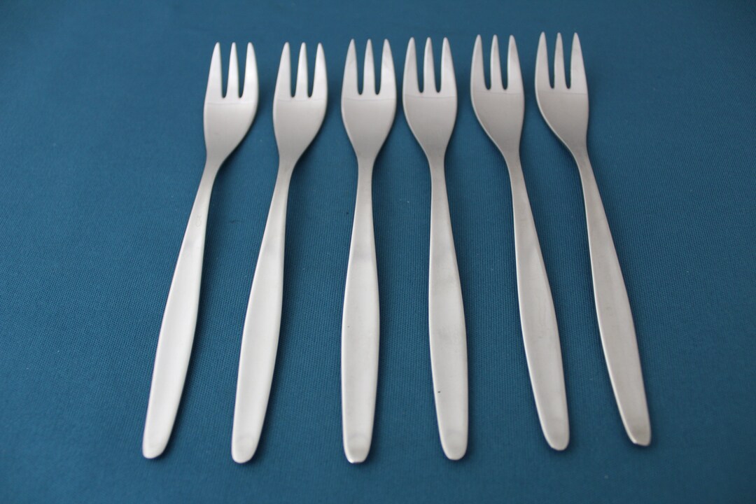 6 Pastry Forks WMF Cromargan LAUREL Stainless Triangle Germany 6" - Etsy