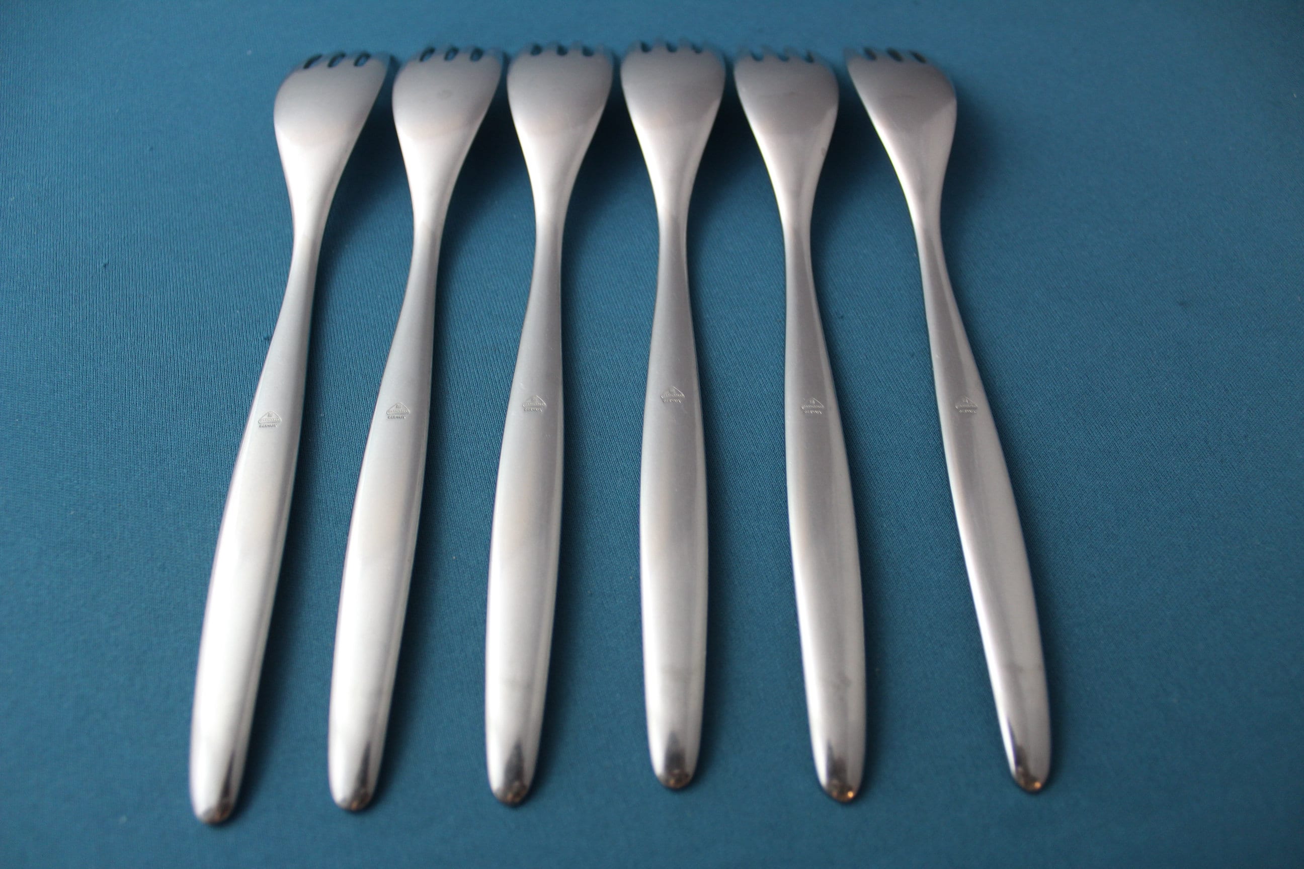 6 Dinner Forks WMF Cromargan LAUREL Triangle Stainless Germany 7 1/2 - Etsy
