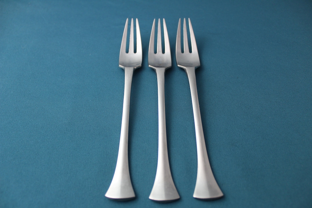 3 Dinner Forks Dansk THISTLE Satin Stainless France 7 3/4" - Etsy