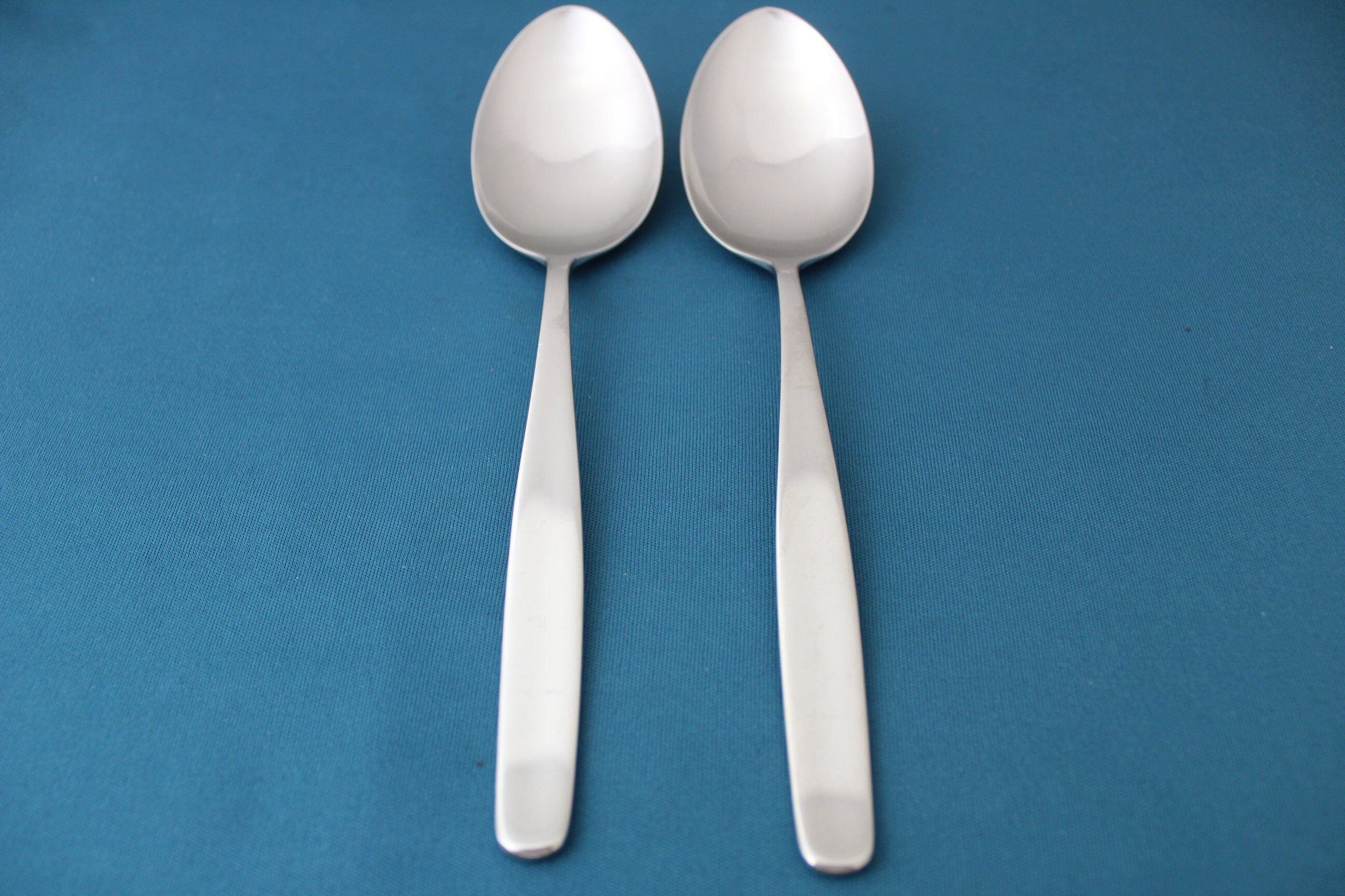 2 Tablespoon Serving Spoons BAVARIA UNF1039 Satin 18/8 Stainless ...