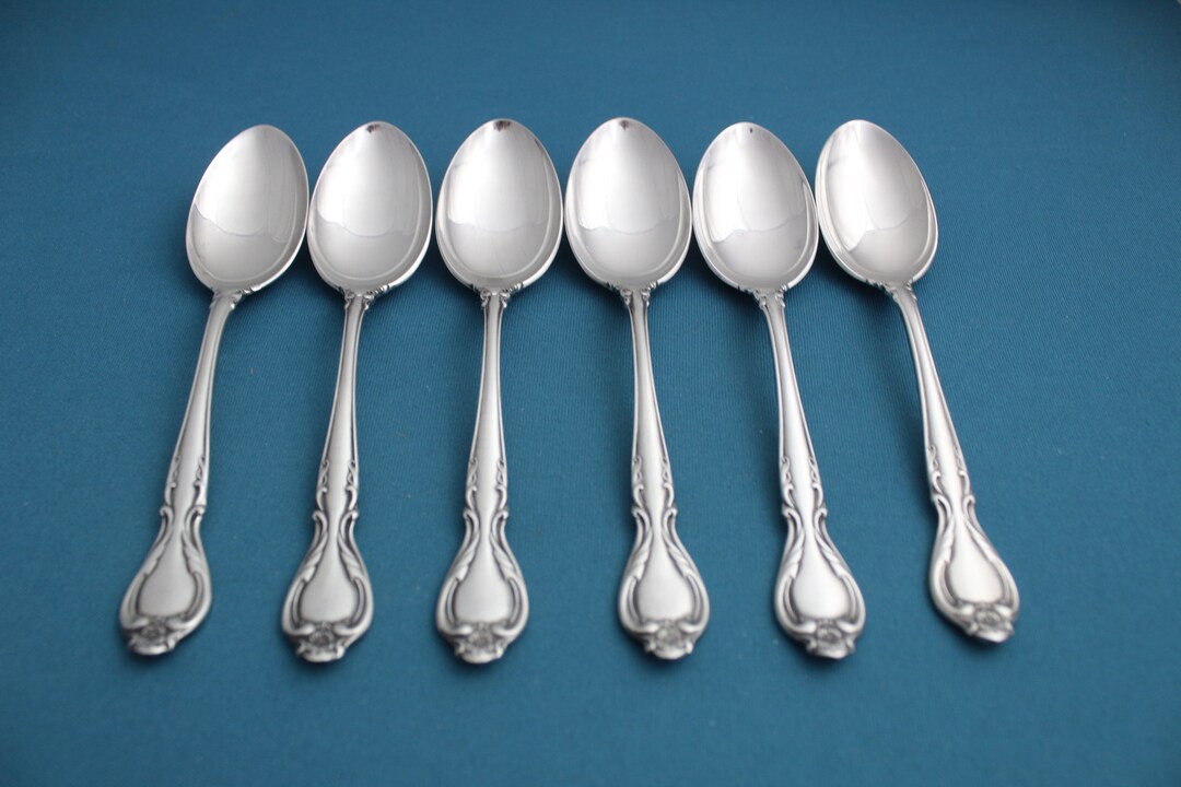 6 Teaspoons International Lyon QUEEN'S FANCY Stainless 6 - Etsy