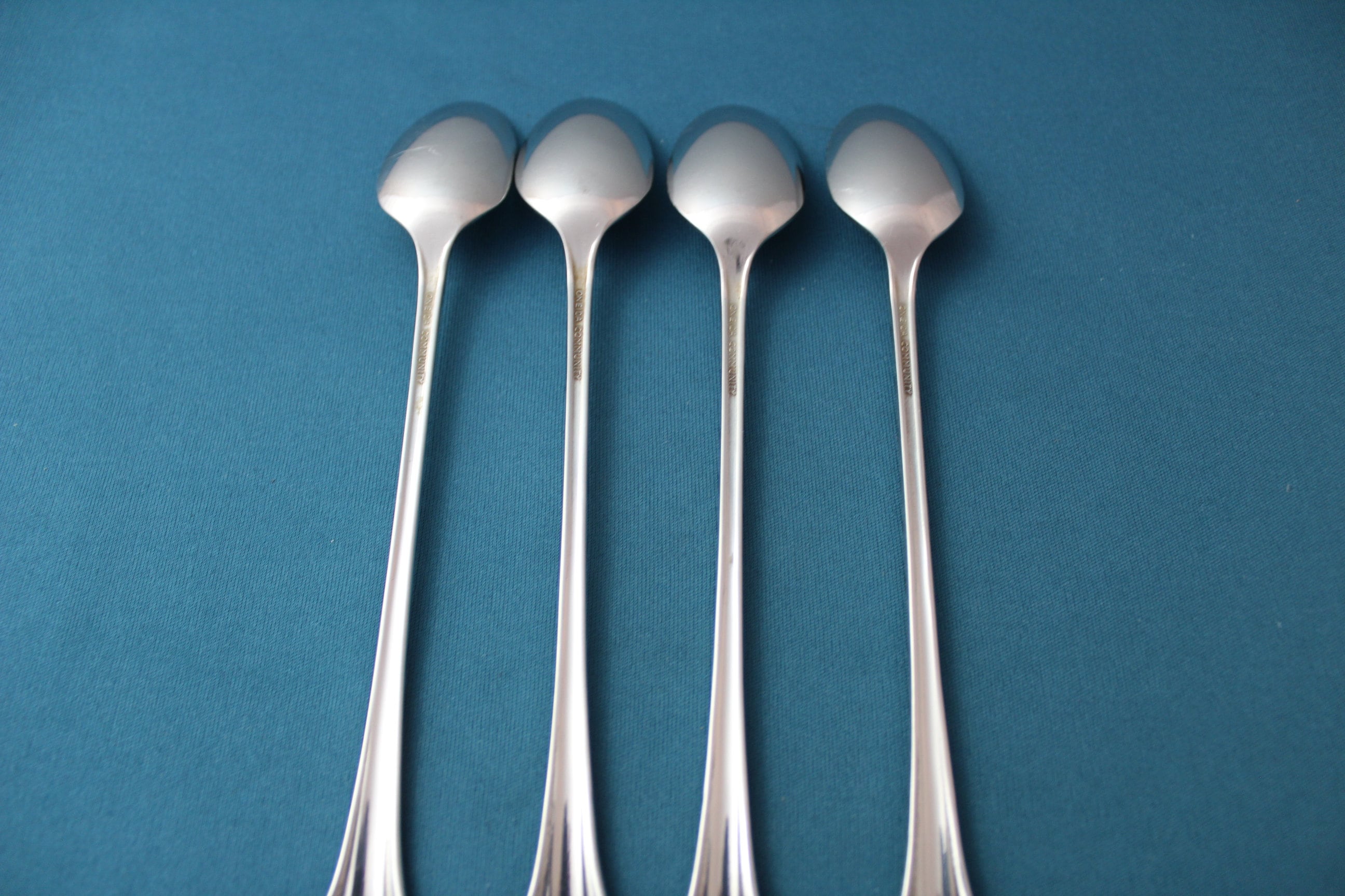 4 Iced Tea Spoons Oneida Community CLARETTE Stainless 7 5/8 - Etsy