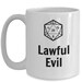 Lawful Evil Mug Obey D20 D&D Mug Dungeons and Dragons Mug Dungeons ...