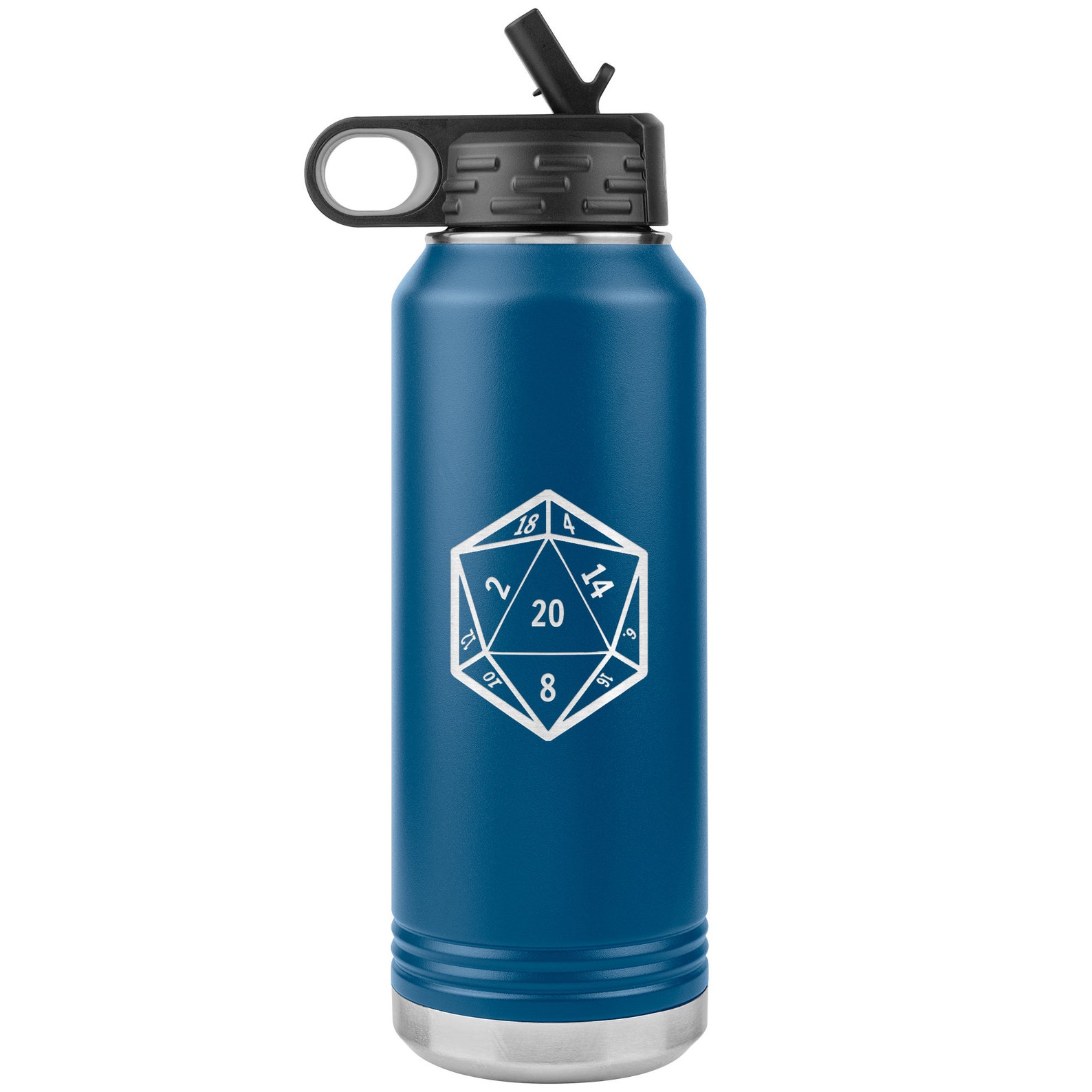D20 Water Bottle Tumbler 32oz Novelty Gift D&d Water Bottle Tumbler Dnd ...