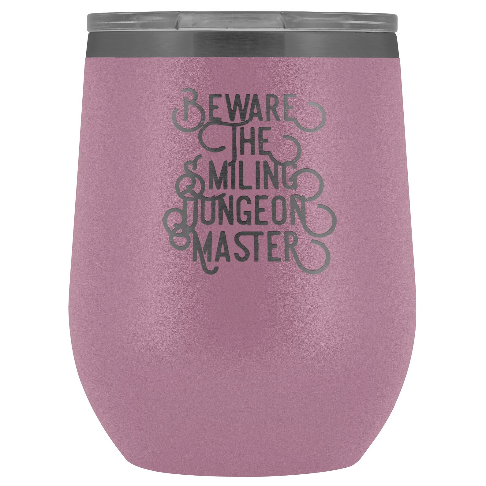 Beware the Smiling Dungeon Master Wine Tumbler 12oz Novelty Gift ...