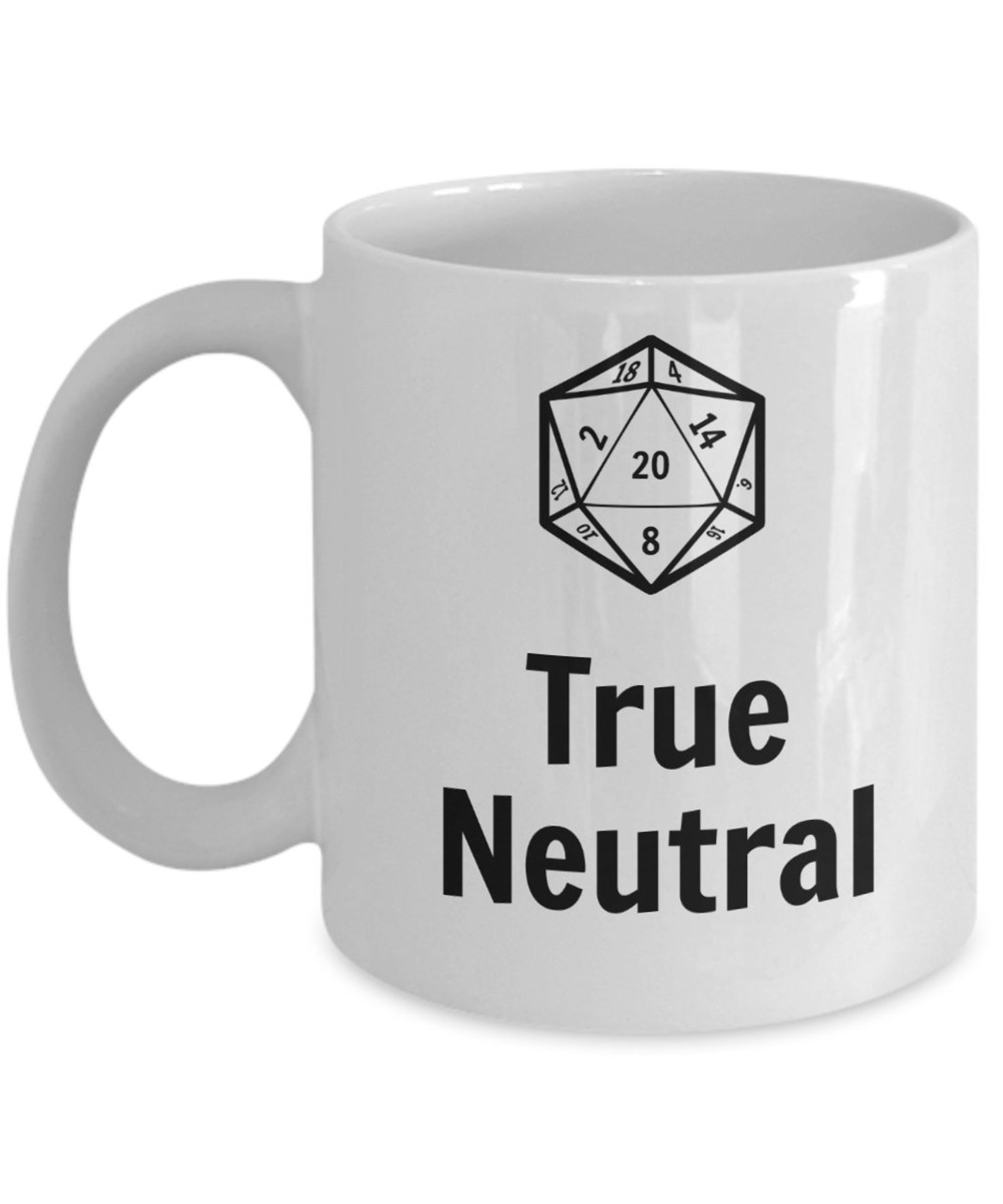 True Neutral Mug on Nobody's Side D20 Dungeons and Dragons - Etsy