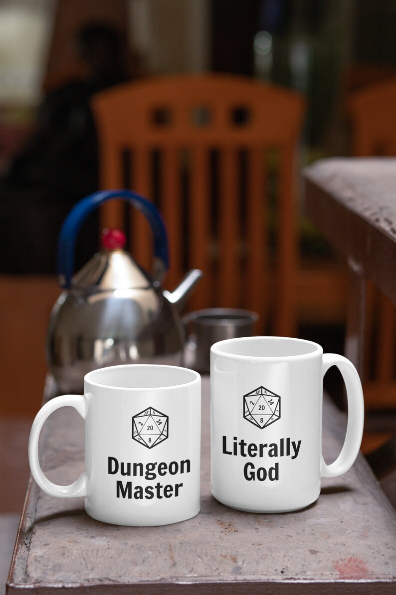 Dungeon Master Mug Literally God D20 D&D Mug 11oz 15oz Novelty - Etsy