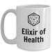 Elixir of Health Mug 11oz 15oz Novelty Gift D&d Mug Dnd Mug Dnd Coffee ...