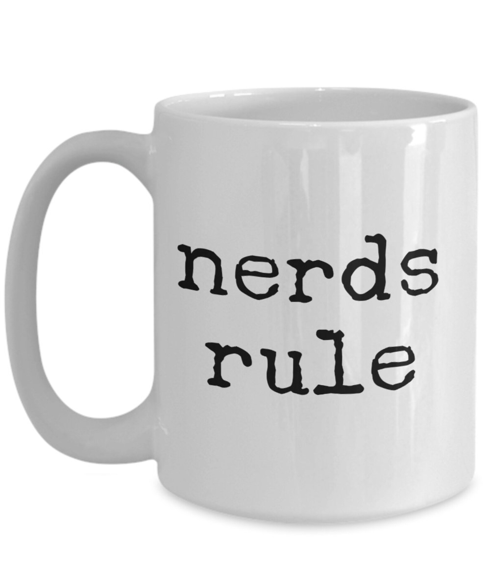 Nerds rule mug 11oz 15oz nerd herd coffee mug coffe mug nerd | Etsy