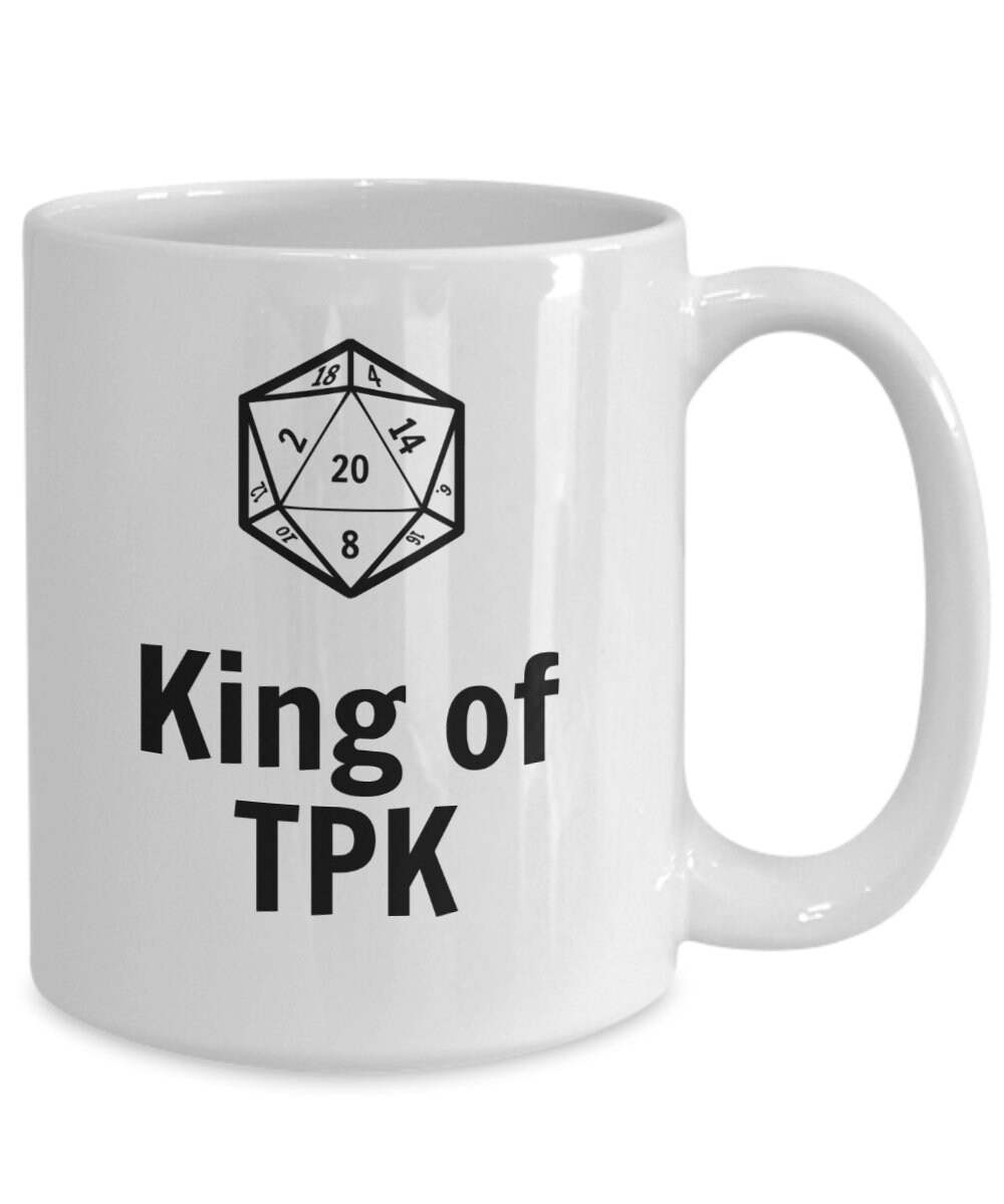 Dungeon Master King of TPK DM D20 D&D Pathfinder Tabletop Gaming Gamer ...