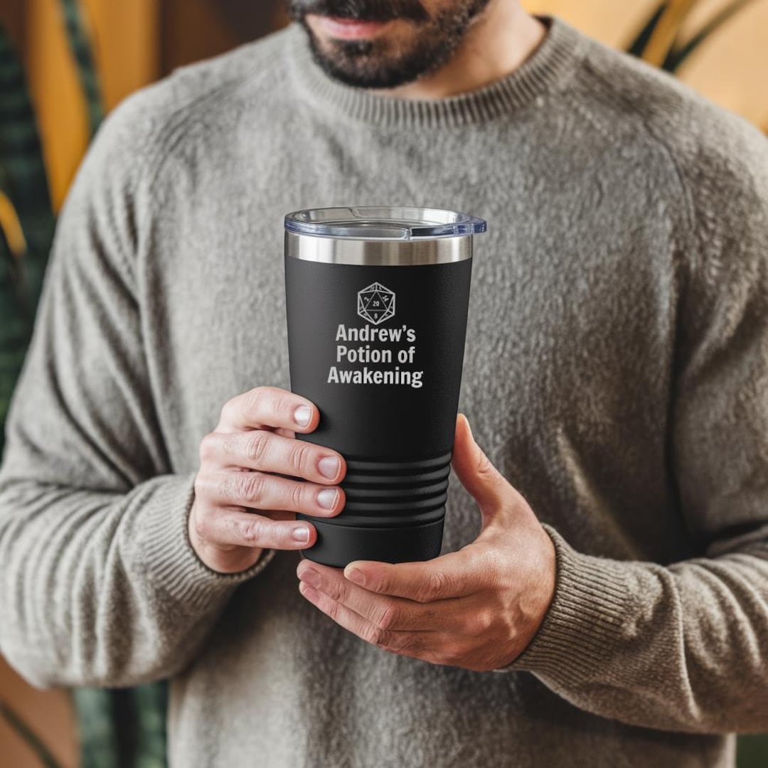 Custom Name Potion of Awakening Tumbler D20 20oz 30oz Novelty Gift D&d ...